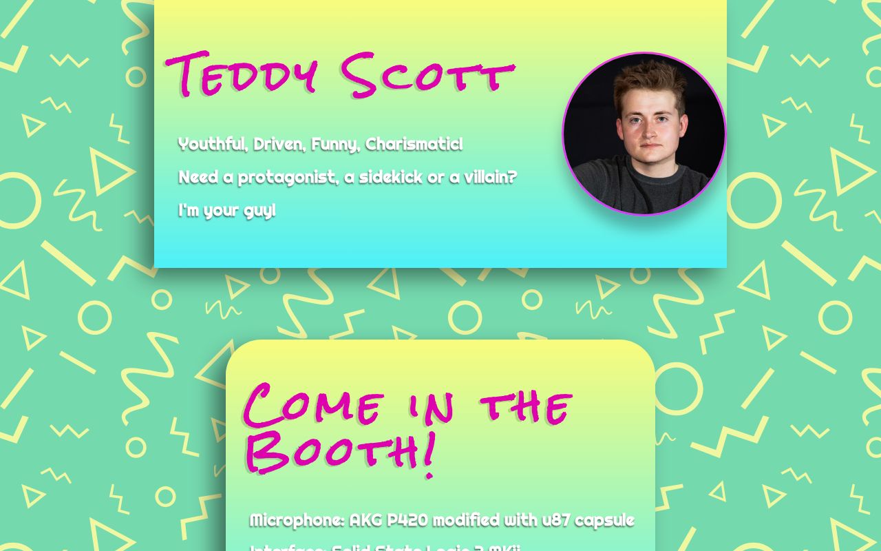 Teddy Scott Voice Actor